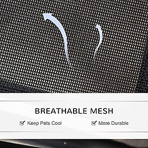 PawHut Elevated Dog Bed with Breathable Fabric, Foldable Pet Cot with Heavy Duty Steel Frame, Portable Cooling Pet Bed Indoor Outdoor Use, for Small Medium Dogs