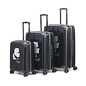 Karl Lagerfeld Paris Metallic 21" Upright Luggage