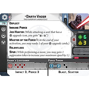 Atomic Mass Games Star Wars: Legion Darth Vader Operative Expansion - Unleash The Dark Side! Tabletop Miniatures Game, Strategy Game for Kids and Adults, Ages 14+, 2 Players, 3 Hour Playtime, Made