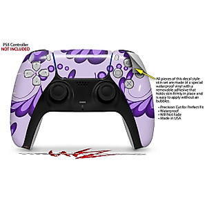 WraptorSkinz Skin Wrap compatible with Sony PS5 DualSense Controller Petals Purple (CONTROLLER NOT INCLUDED)