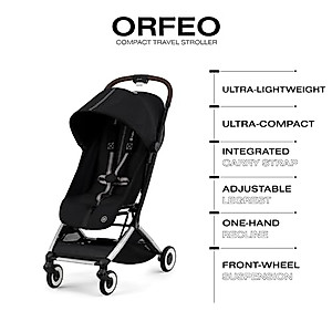 Cybex Orfeo Ultra-Lightweight Travel Stroller Moon Black