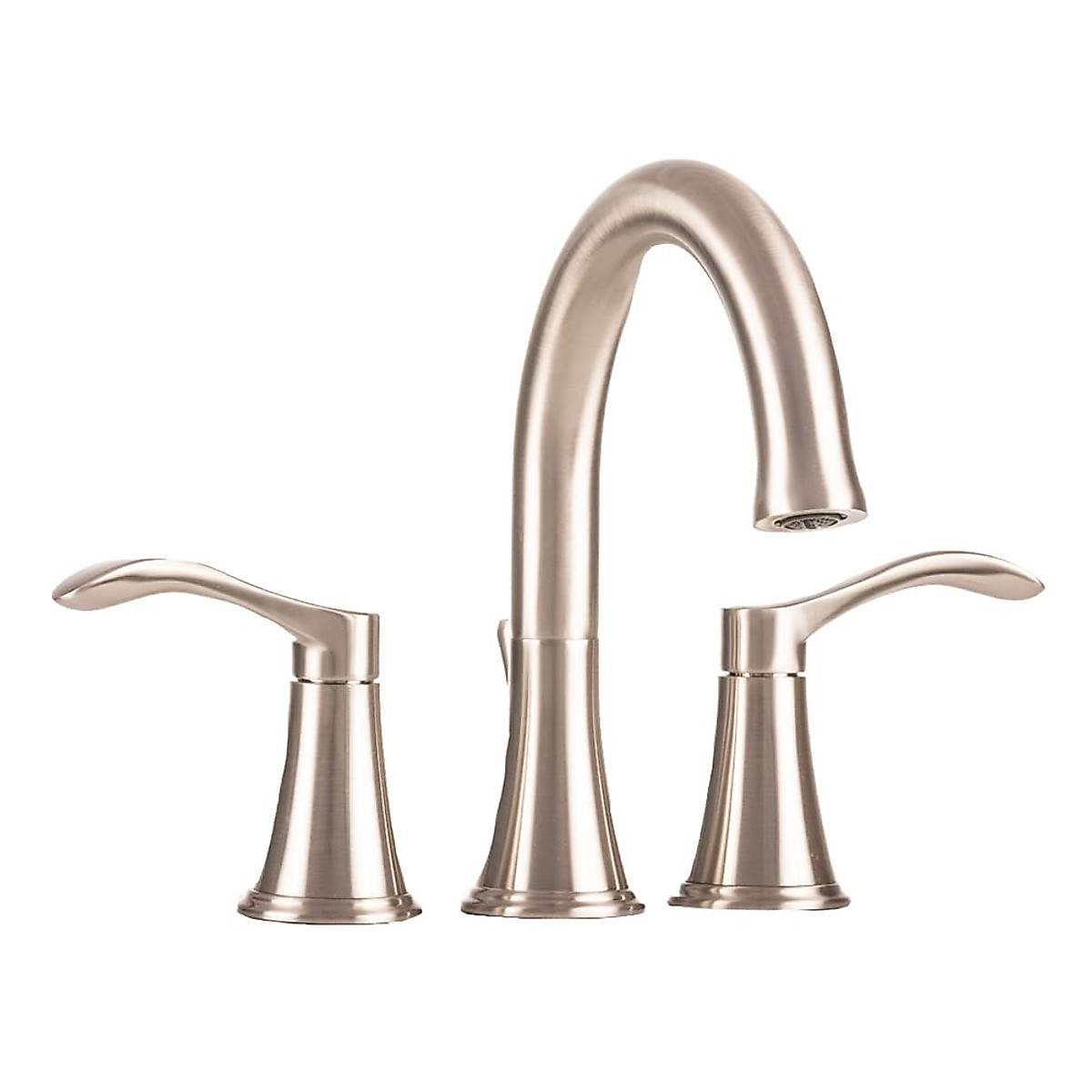 EZ-FLO Bathroom Faucet, Widespread Lavatory Sink Faucet with 2 Handles, Brushed Nickel, 10715