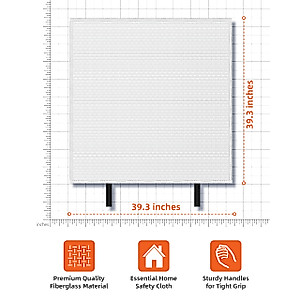 Jemay Fire Blanket, Fiberglass Fire Suppression Blanket for Kitchen, Emergency Blanket with Heat Insulation, Emergency Survival Safety Cover for Camping,School,4-Pack