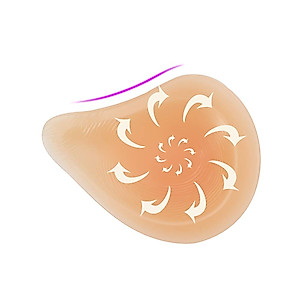 Ecoup Nude Silicone Breast Forms Women Mastectomy Prosthesis (Left Breast, 400g (0.88lb/piece) - Cup 36C/38B/40A)