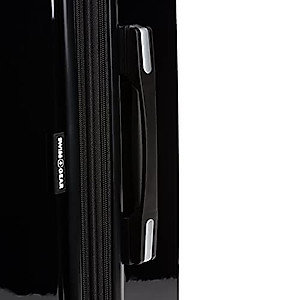 SwissGear 7786 Hardside Expandable Luggage with Spinner Wheels, Black, 2 Piece Set (20/27)