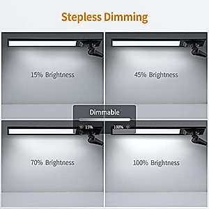 PHIVE LED Desk Lamp, Architect Clamp on Desk Light, Eye-Caring Metal Swing Arm Drafting Table Lamp, Dimmable, 4 Color Modes - Great for Workbench, Office, Task, Reading, Drawing (Upgraded Version)