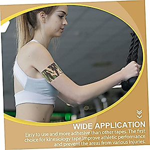 CLISPEED 6pcs Sports Tape Camo Tape Elastic Bandages Elastic Wrap Bandages First Aid Tape Sticky Bandage Wrap Stretchy Bandage Fitness Wrap Tapes Adhesive Muscle Tapes Cohesive Bandage Tape