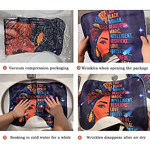 XVWJ 4Pcs Christmas Tree Snowman Shower Curtain Set with Rugs, Dreamy Snowman Couples Bathroom Set with Shower Curtains with Hooks, Waterproof Fabric Christmas Bathroom Decorations Shower Curtain Set