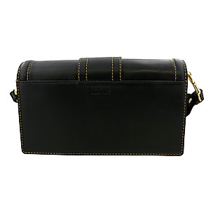 Versace Jeans Couture Black Black Buckle Crossbody Bag for Womens