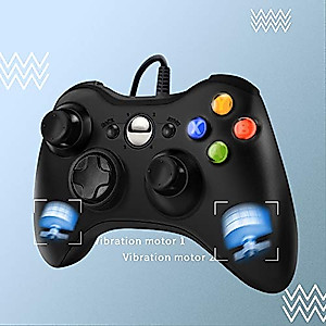 DATA FROG USB Wired Gamepad for Xbox 360 /Slim Controller for Steam Game
