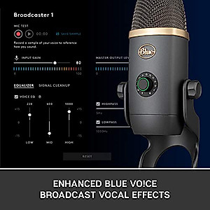 Logitech for Creators BlueYetiXWorldofWarcraft Edition Professional Podcast,Gaming,Streaming USB Mic,Blue VO!CE Effects,Including Advanced Voice Modulation Warcraft Character Presets & HD AudioSamples