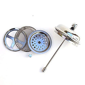 2.6" French Coffee Press Replacement Filter Screen - 4 Pcs Universal 3-Cup (350ml) 304 Stainless Steel Mesh for Bodum French Press Coffee Makers