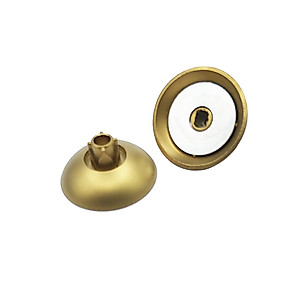 E-MODS Gaming Metal Gold Magnetic Replacement Thumbsticks Base, Joysticks, Grip Holder for X-One Elite/X-One Controllers/X-One S Controller/ PS4 Controller