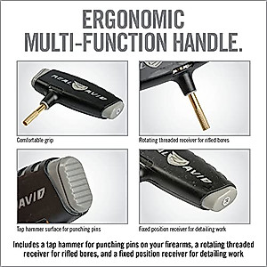 Real Avid PRO Handgun Cleaning Kit | Premium Pistol Cleaning Kit with Brass Cleaning Rod, Bore Brushes, Gun Cleaning Jags & Gun Cleaning Patches | For .22 .357 9MM .38 .40 .44 & .45 Caliber Handguns