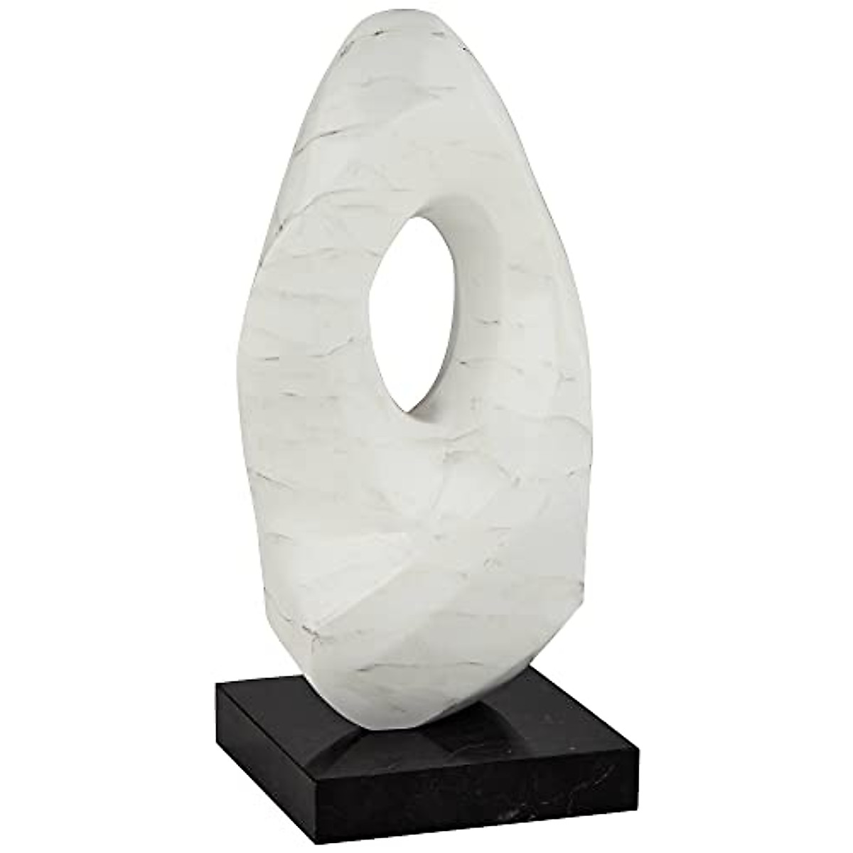 Studio 55D Kentwell 13 3/4" High Painted White Sculpture