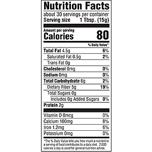 Amazon Brand - Happy Belly Organic Black Chia Seeds 1 lb