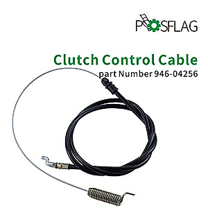 POSFLAG 946-04256 Drive Clutch Cable Replaces MTD 946-04256 Drive Cable, 746-04256 Drive Cable, Craftsman 946-04256, 746-04256, 946 04256, 746 04256 for MTD Troy-Bilt Yard Machines Snowblowers