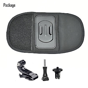 VGSION Camera Backpack Belt Mount for Insta360 One X3/ One X2/ One R / Go 2 Compatible with GoPro Hero10 /9/8/7/6 and Other Action Camera, with 1/4 Adapter