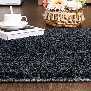 COZYLOOM 10x13 ft Extra Large Area Rug, Modern Soft Fluffy Rug for Living Room Dorm Kids Room Non-Slip Plush Floor Carpet Large Shaggy Rug for Bedroom Nursery Home Office Accent Floor Carpet, Charcoal