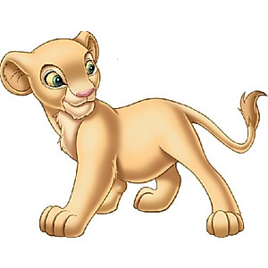 6 Inch Nala Cub Disney The Lion King Movie Animal Removable Peel Self Stick Adhesive Vinyl Decorative Wall Decal Sticker Art Kids Room Home Decor Girl Boy Children Bedroom 6 x 5 inch Tall
