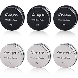 20 g / 0.7 oz White Brow Contour Paste Eyebrow Mapping Paste Eyebrow Tinting Tool for Micropigmentation (1 box Black Box)