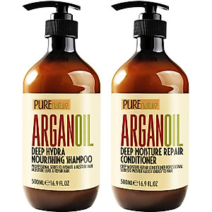 PURE NATURE Moroccan Argan Shampoo and Conditioner