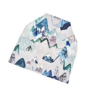 Canopy Cover Breathable Mountain Background Baby Stroller Carseat Cover Shopping Cart Scarf for Baby Breastfeeding