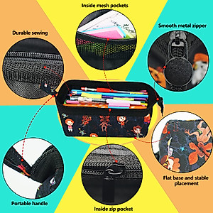 TYNGZEH Pencil Case Easy Grip Handle,Makeup Bag With Smooth Zipper, Multifunction Cosmetic Bag Durable Lightweight,Suitable For Boys, Girls And Adults,School Supplies And Cosmetics