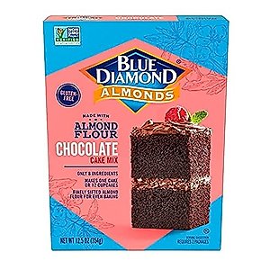 Blue Diamond Almonds Flour Gluten-Free Baking Mix, Chocolate Cake, Multicolor, 12.5 Oz