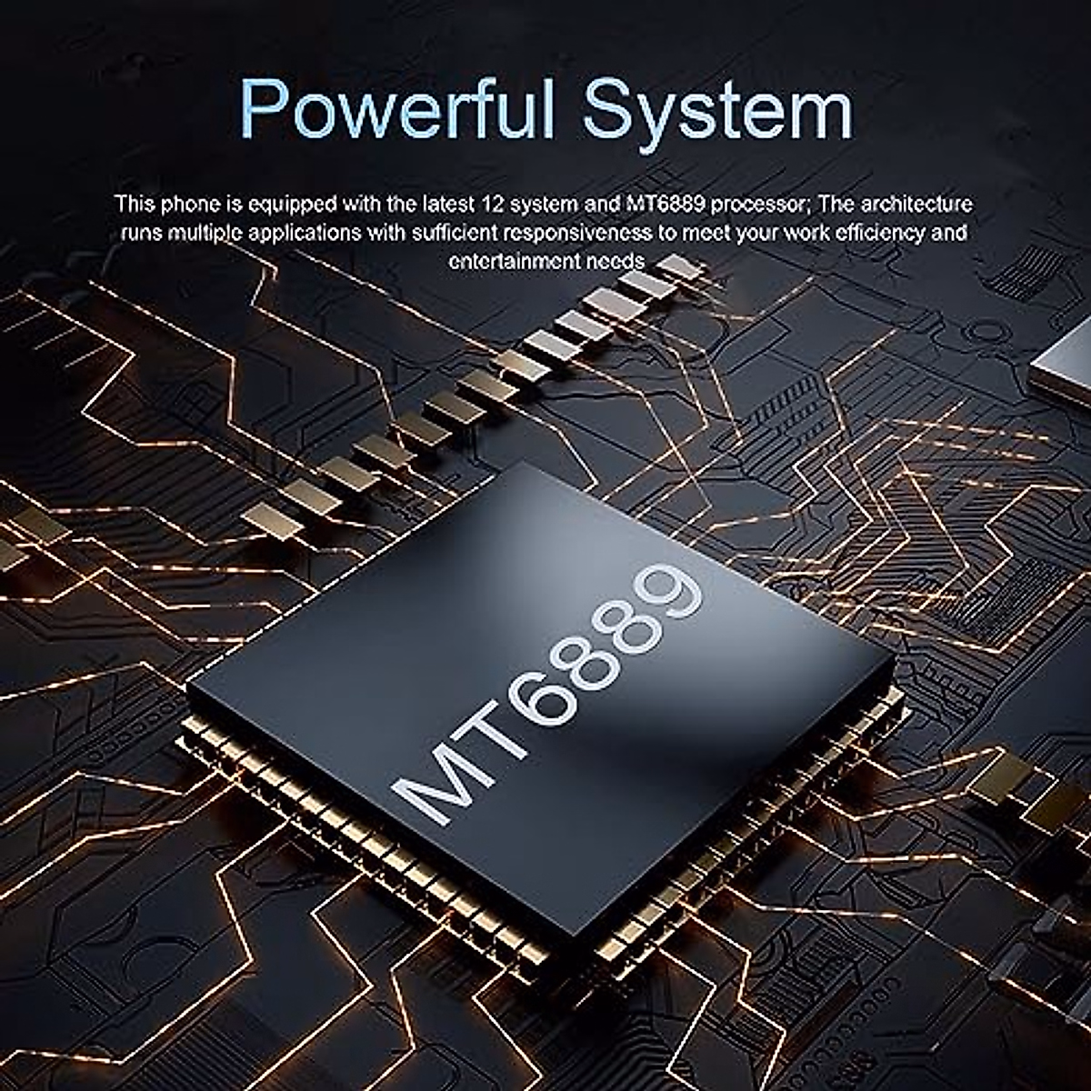 PUSOKEI Unlocked Smartphone, 4G Mobile Phone with Stylus, 6.52 inch FHD Screen, 4GB RAM 64GB ROM, 16MP+32MP Camera, Navigation System, 5G WiFi, Face Unlock, Android12, 4500mAh Battery