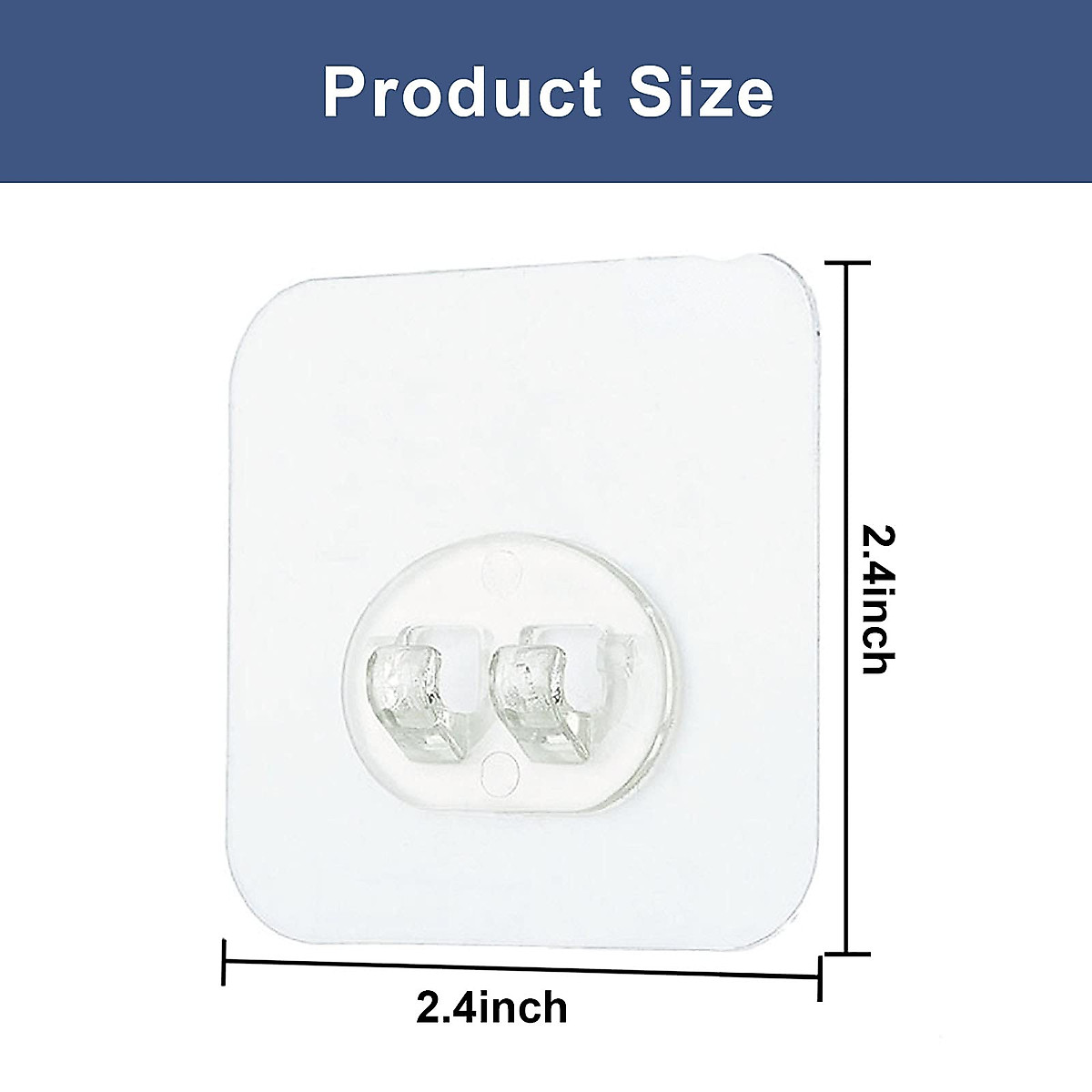 8 Pack Shower Caddy Adhesive Hooks Replacement, Strong sticker Single Hooks for Bathroom Shower Caddy Corner Shelf basket Soap Dish adhesive hanging Hooks, No Drilling Wall Shower Kitchen Accessories