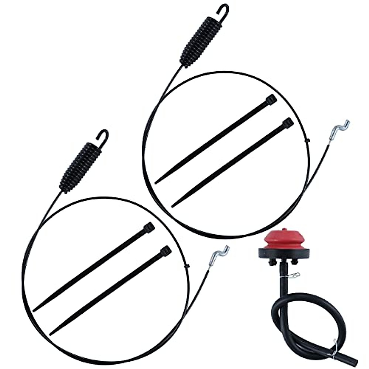 BOSFLAG 946-05067 Clutch Drive Cable with 751-0354 Primer Bulb Replaces MTD 946-05067 Cable, 946 05067, 94605067, 746-05067, 746 05067, 74605067 for MTD MP28, MP30, RM2410, RM2610, RM2860 Snowblowers