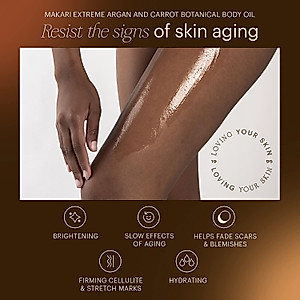 Makari Extreme Active Intense Botanical Body Oil (125 ml) | Softens, Conditions, Hydrates, and Rejuvenates Skin | Helps Fade Marks, Blemishes, and Spots | Recommended for All Skin Types