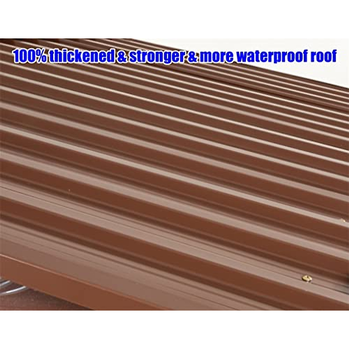 SNIFIT Upgraded Version & Stronger 6 Ft. W X 6 Ft. D Metal Outdoor Patio Storage Shed, More Weather Resistant Garden Storage Shed Utility Tool Shed Storage House with Door and Lock (Easier Assembly)