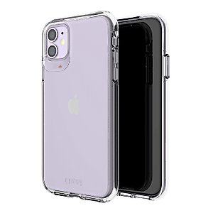 ZAGG Gear4 Crystal Palace Compatible with iPhone 11 Case, Advanced Impact Protection with Integrated D3O Technology, Anti-Yellowing, Phone Cover – Transparent