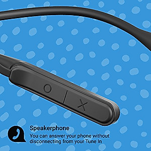 JAM Tune In Bluetooth Neckband Style Headphones 30 ft. Range, 12 Hour Playtime, Hands-Free Calling, Sweat and Rain Resisitant IPX4 Workout Earbuds Black