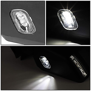 DNA Motoring TWM-058-OE-T888-BK-CL-L Powered+Heated+LED Signal Puddle Light Factory Style Side Mirror Left Compatible With 15-18 F-150 with 22-Pin Plug