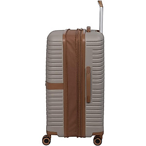 it luggage Encompass 31" Hardside Checked 8 Wheel Expandable Spinner, Beige and Brown