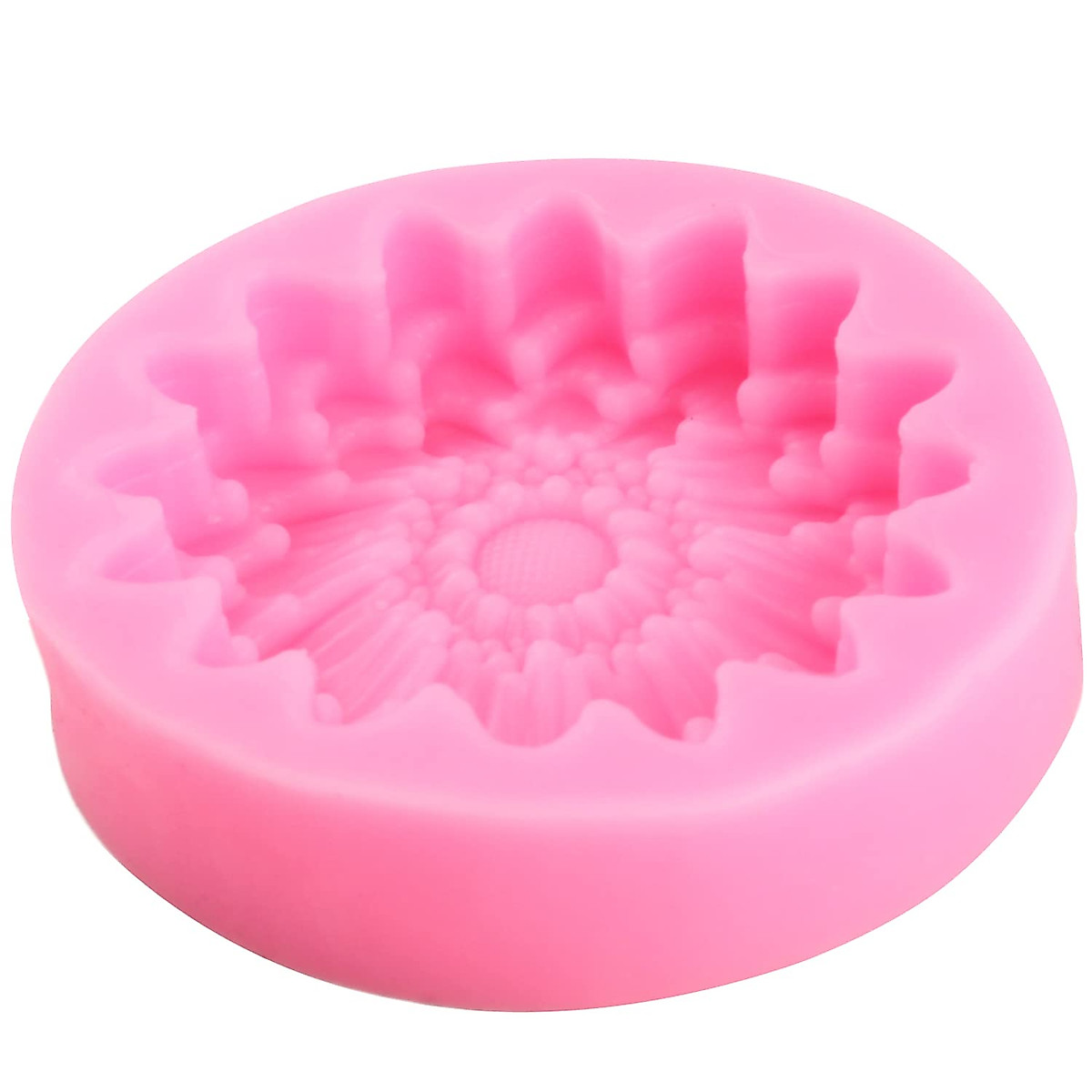 RFGHAC Chrysanthemum Flower Silicone Molds Sunflower Fondant Molds Cherry Blossoms Plum Blossoms Molds For Cake Decorating Cupcake Topper Candy Chocolate Gum Paste Set Of 8