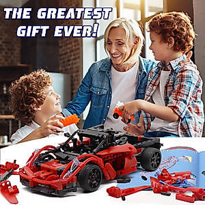 WISEPLAY Stem Projects for Kids Ages 8-12 Year - 380PCS RC Car Kits to Build - STEM Building Toys for Boys Age 8-12 - Model Car Kits to Build for Kids 9-12 - Great Building RC Car Gift for Your Kids