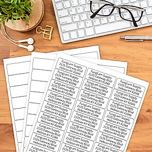 Address Labels for Inkjet Printers 1" x 2-5/8", Pack of 3000 Labels