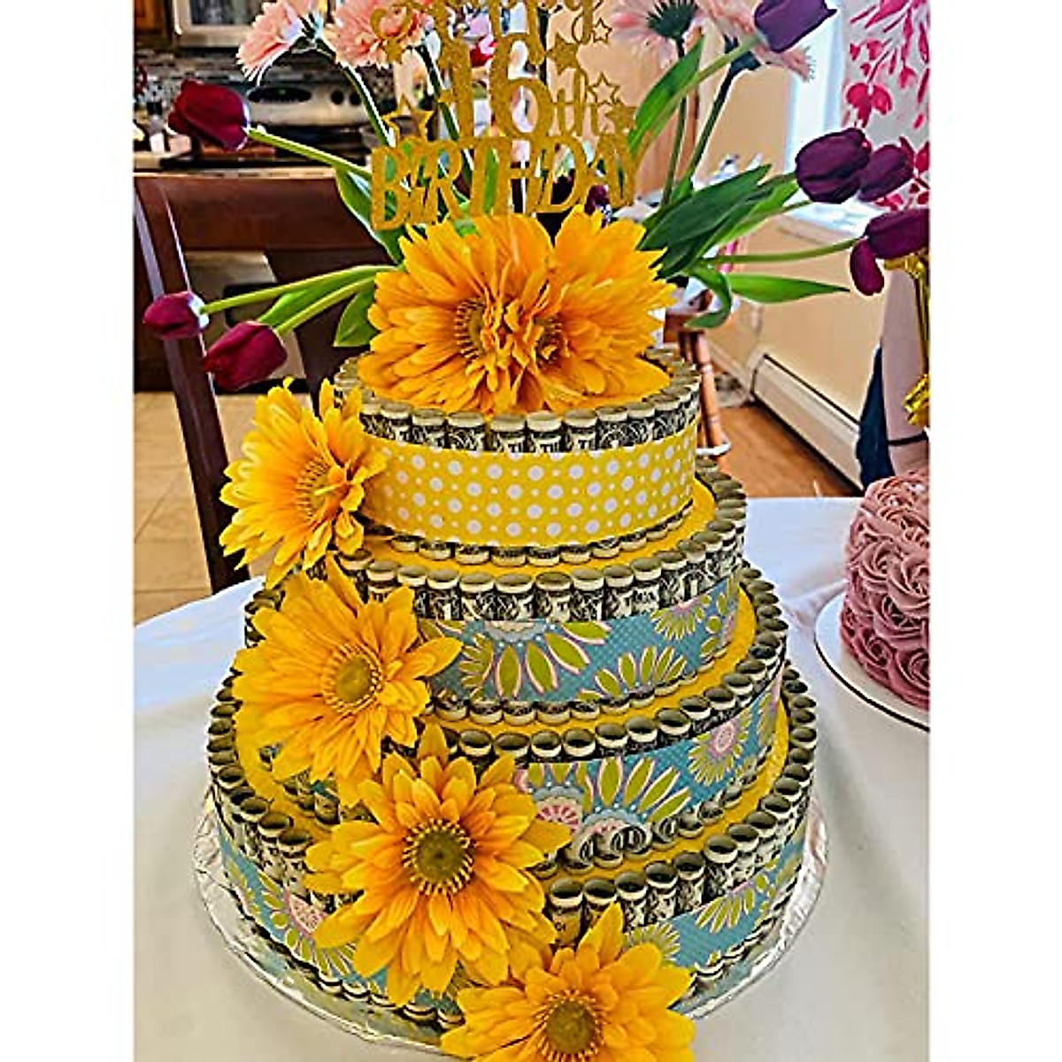 Hedume Set of 4 Round Foam Cake Dummy, 4 Sizes Cake Foam Dummies, 6-12 Inches Foam Cake Dummy for Decorating and Wedding Display