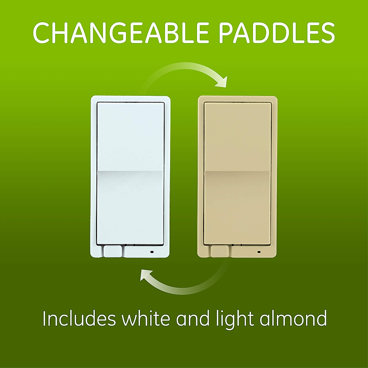 Enbrighten Z-Wave Smart Rocker Light Switch with QuickFit and SimpleWire, 3-Way Ready, Works with Alexa, Google Assistant, ZWave Hub Required, Repeater/Range Extender, White & Light Almond, 46201