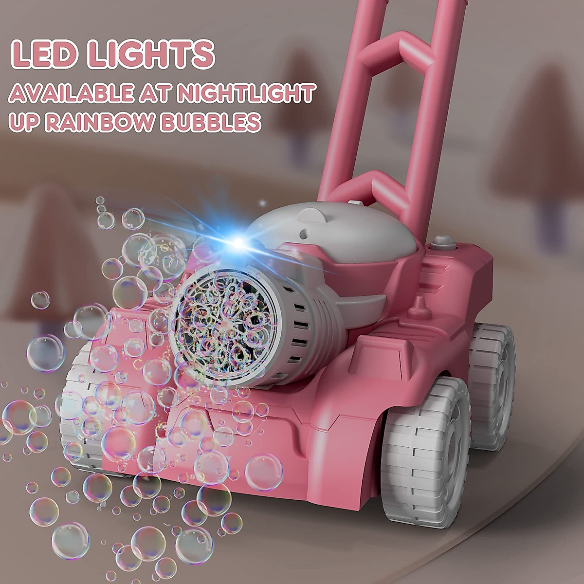 DOHLY Bubble Mower for Kids - Bubble Makers for Toddlers Automatic Bubble Lawn Mower with Music Summer Outdoor Backyard Gardening Bubble Toys Machine for Age 3+ Preschool Boys Girls Birthday Gift