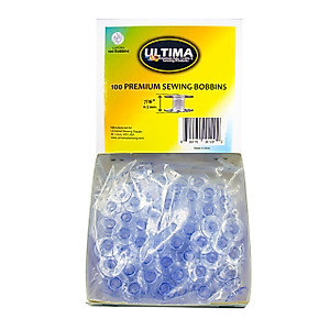 Ultima Premium Sewing Machine Bobbins - Style SA-156 Bobbins for Brother, Singer, Babylock, Janome, Kenmore & Other Sewing Machines (100 Bobbins)