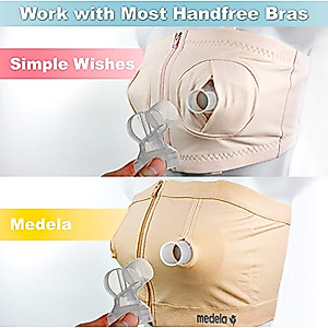 Nenesupply Pump Parts 21mm Flanges Compatible with Medela Breastpump Flange Valve Membrane Connector Compatible with Personalfit Connector Not Original Medela Pump Parts. Pump in Style Symphony