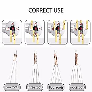 Wire Twisting Tool, Wire Stripper and Twister, Wire Terminals Power Tools for Stripping and Twisting Wire Cable, Quick Connector Twist Wire Tool for Power Drill Drivers