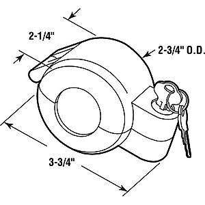 Prime-Line S 4180 Door Knob Lock-Out Device – Prevents Turning of Door Knob and Access to Keyhole, Can be Used for Home Rentals, Evictions, Job Sites and More – Keyed Alike, Gray Diecast