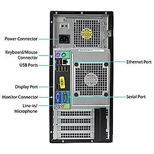Dell Optiplex 9010 Tower Premium Business Desktop Computer (Intel Quad-Core i5-3470 up to 3.6GHz, 8GB DDR3 Memory, 2TB HDD + 120GB SSD, DVD, WiFi, Windows 10 Professional) (Renewed)