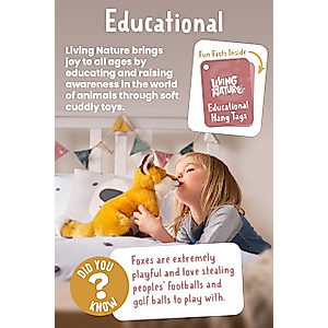 Living Nature Brown Dutch Lop Eared Rabbit Stuffed Animal | Fluffy Rabbit Animal | Soft Toy for Kids | 10 inches